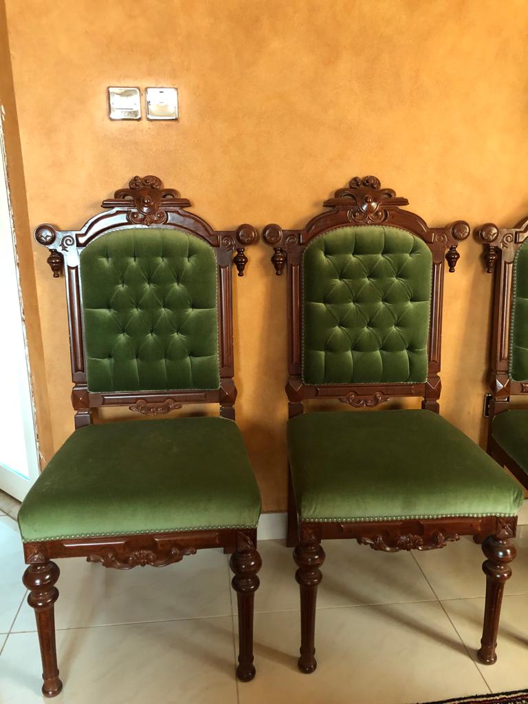 Dining Chairs: Engraved Wood | ExpatWoman.com